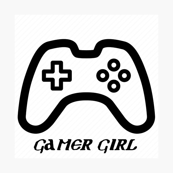 "Official Gamer Girl Logo " Photographic Print for Sale by pcarver1 ...
