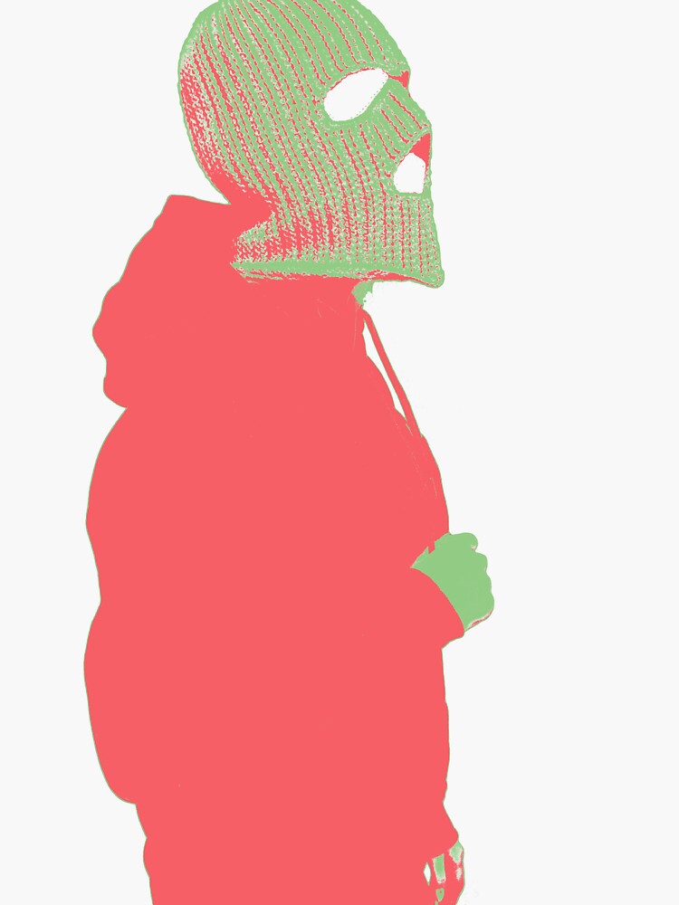 "gangster ski mask" Sticker by zupperman | Redbubble