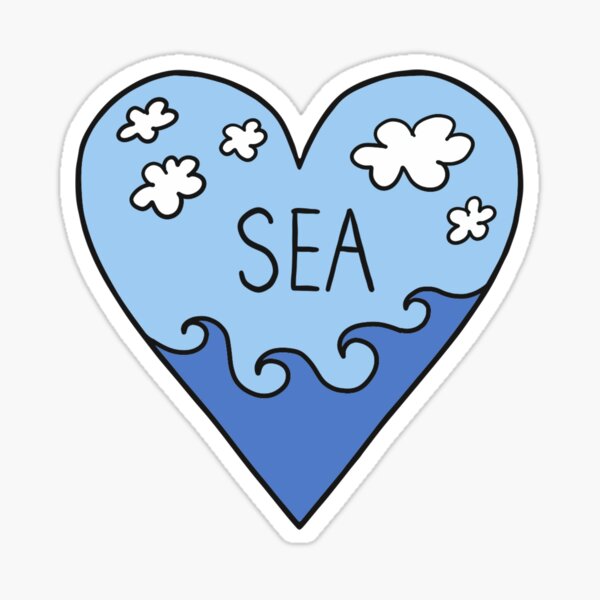 "I love the sea! ocean, surfing, summer, holidays" Sticker for Sale by ...