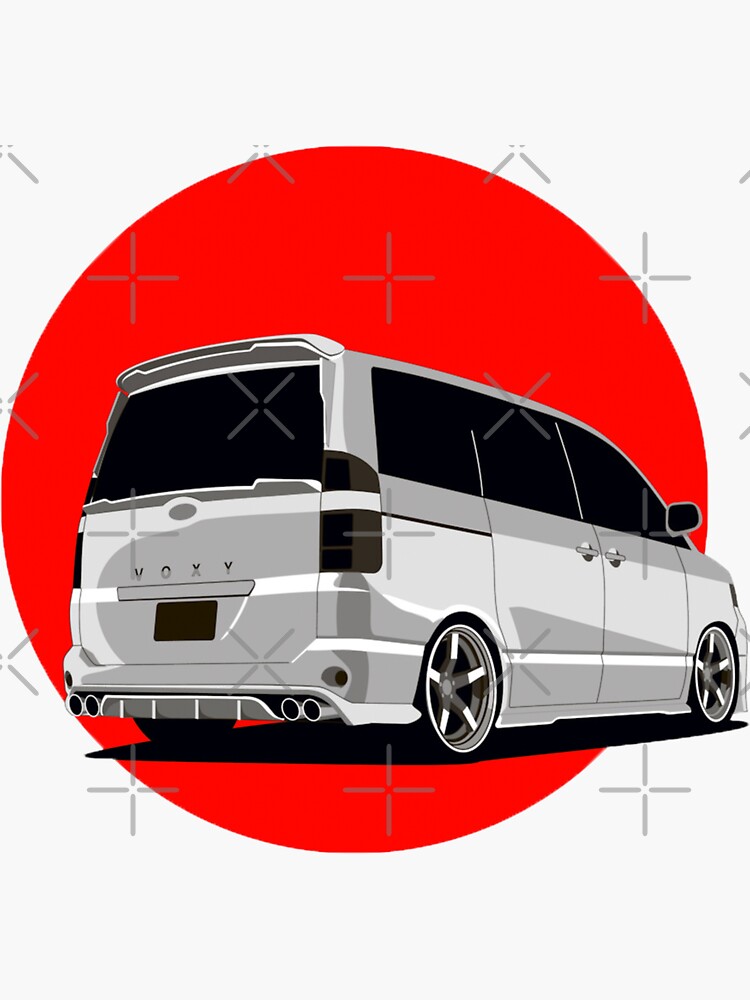 "Japanese white beads JDM" Sticker by ValeriyYuss | Redbubble