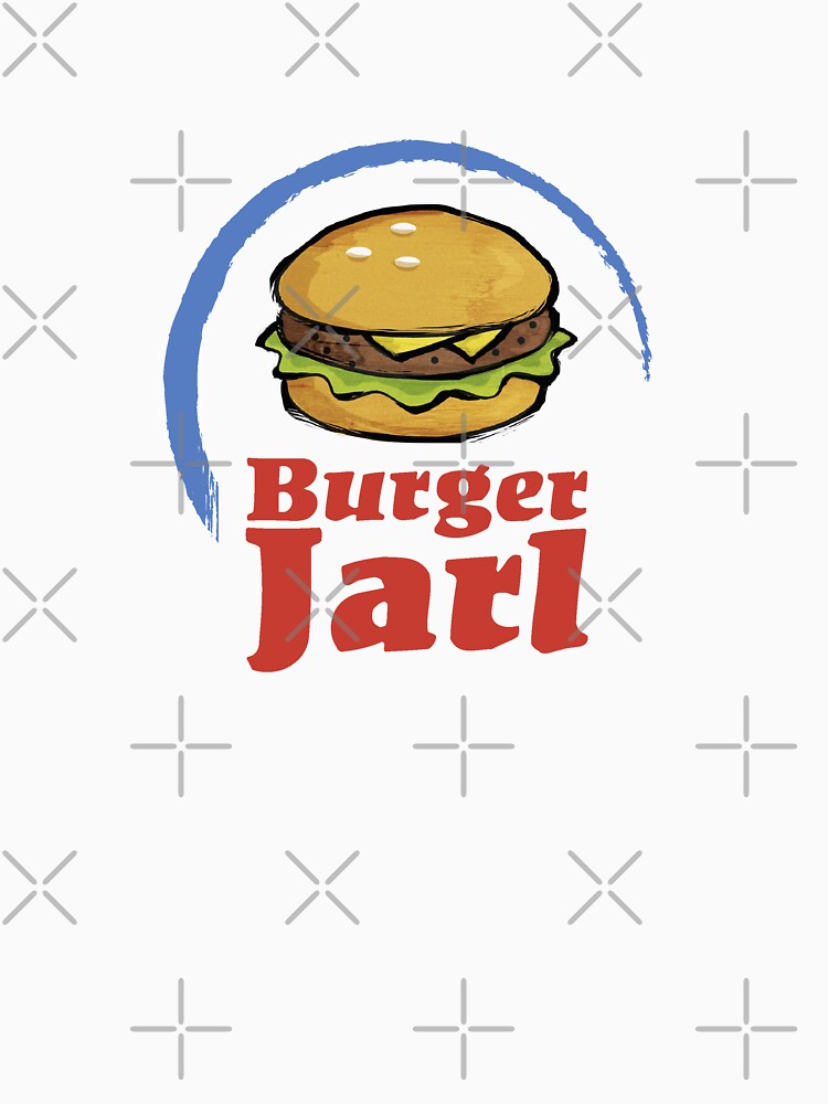 "Burger Jarl Logo" T-shirt by HrodeBella | Redbubble
