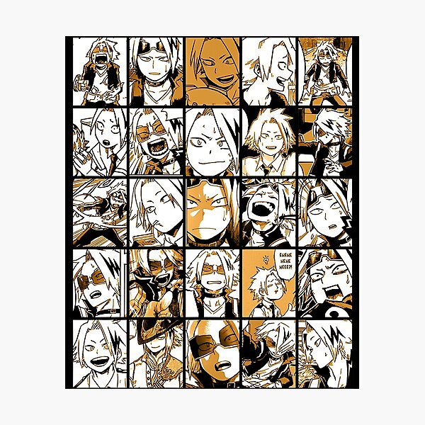 "Vintage Classic Bnha Kaminari Denki Collage First Day" Photographic ...