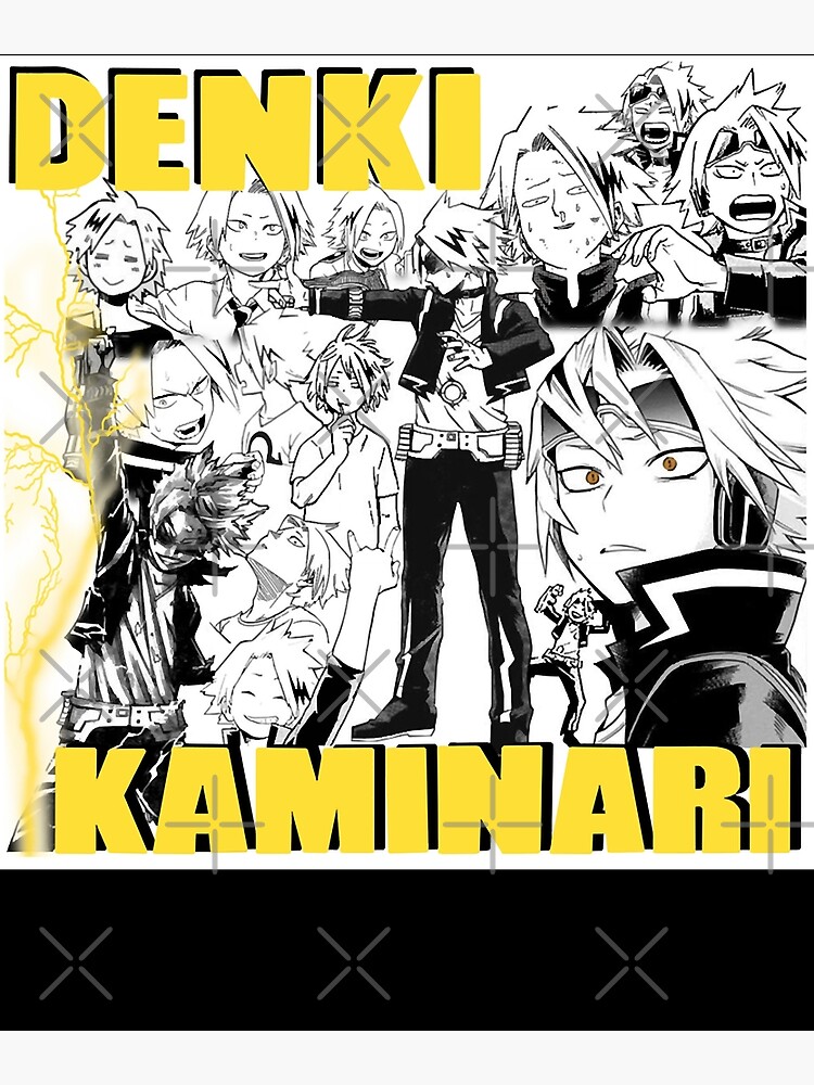 "Vintage Classic Denki Kaminari Collage Girl Who Loves" Poster for Sale by MacleanShand727 ...