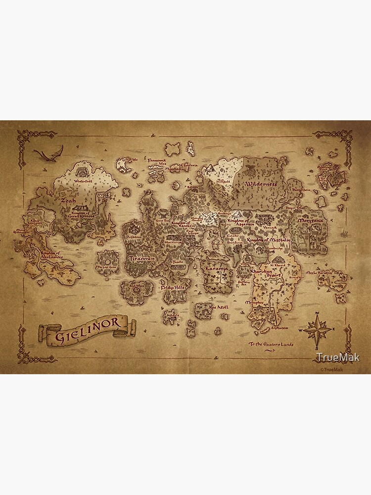 "Runescape Gielinor Map" Poster by TrueMak | Redbubble