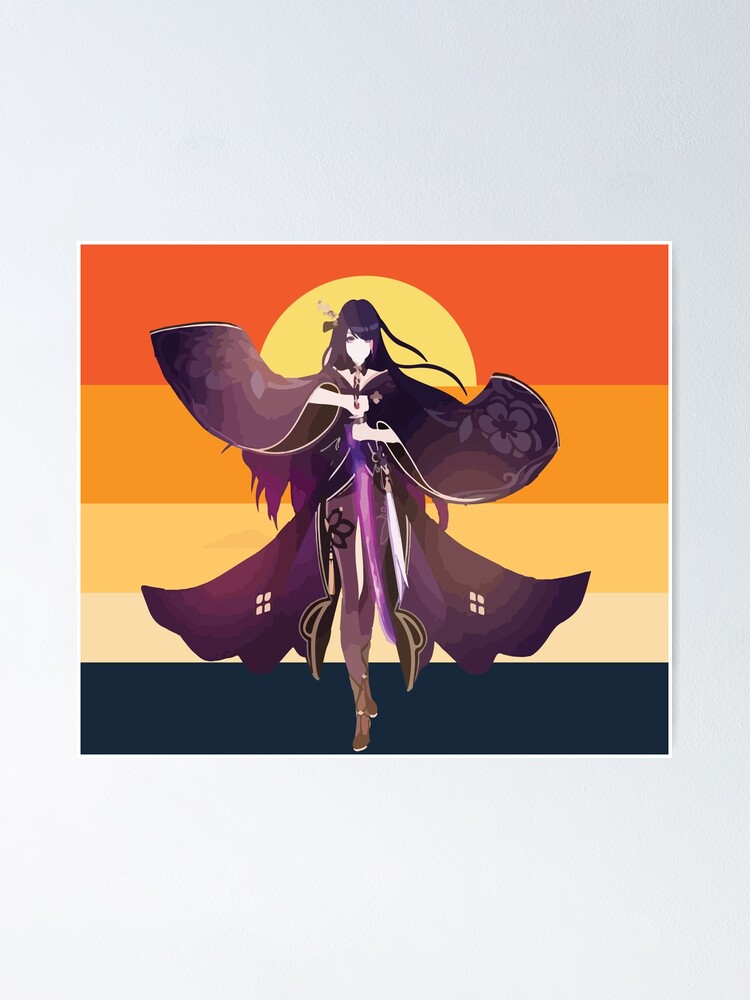 "Baal genshin impact" Poster for Sale by arianpink | Redbubble