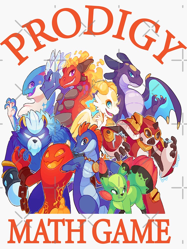 "Prodigy Math Game Math Gaming Cool Gift For Kids" Sticker by ...