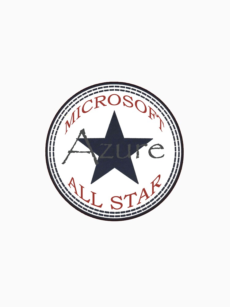 "Microsoft Azure All Star" T-shirt for Sale by codeboarder | Redbubble ...