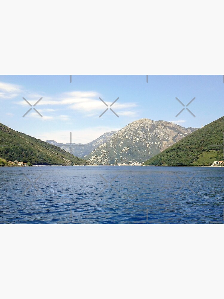"VERIGE The Bay of Kotor, Art Photograph" Sticker by mapplebeckstore ...