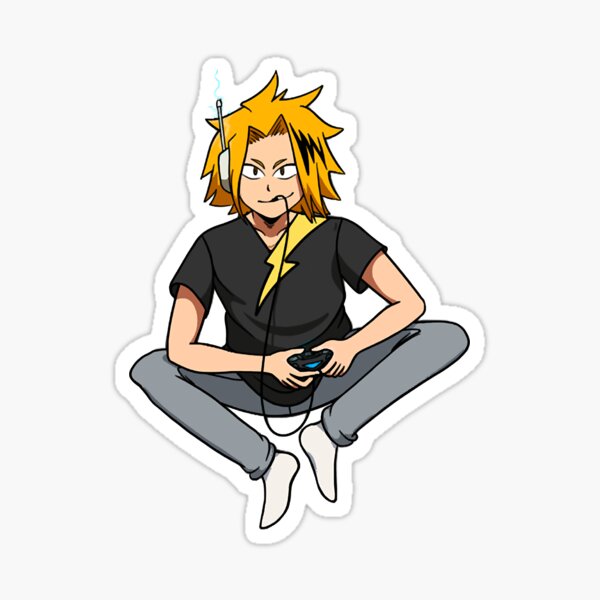 Sticker « Denki Kaminari My Hero Academia Gaming Girl qui aime », par ...