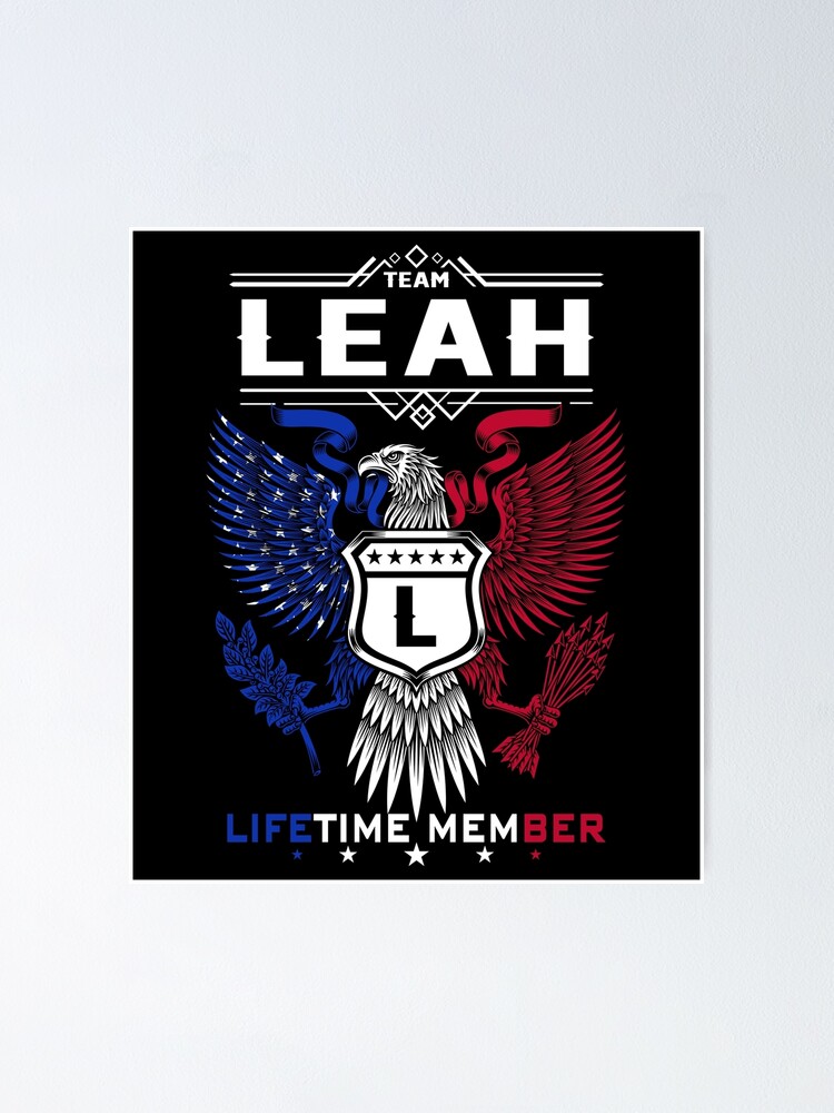 Póster «Camiseta con el nombre de Leah - Camiseta con el artículo de ...