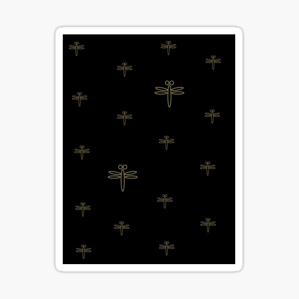 "Yellow Dragon Flies" Sticker by TheHues | Redbubble