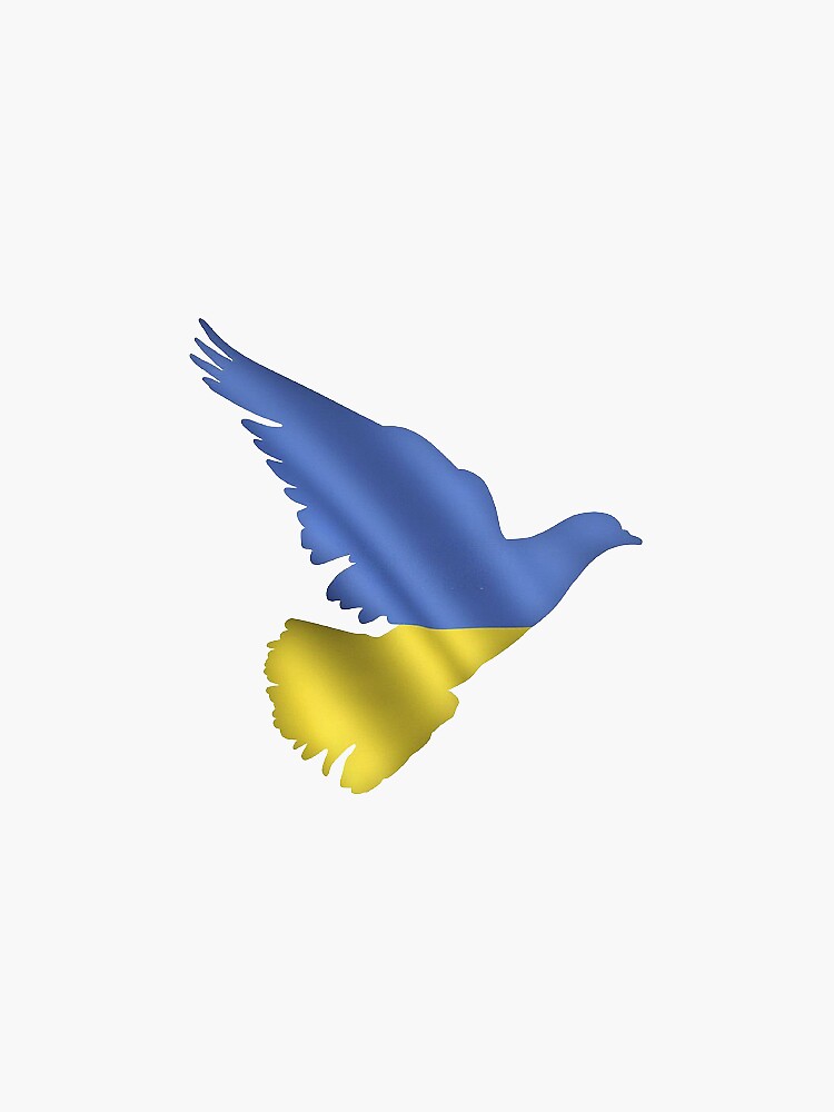 "ukraine Bird Sticker - I Stand With Ukraine T-Shirt - Ukraine Sticker ...