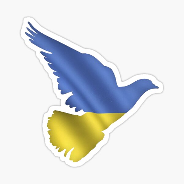 "ukraine Bird Sticker - I Stand With Ukraine T-Shirt - Ukraine Sticker ...