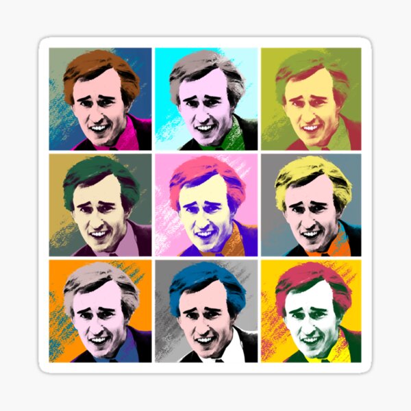 "Alan Partridge Warhol Inspired Pop Art 3x3 " Sticker by Cathyanks ...