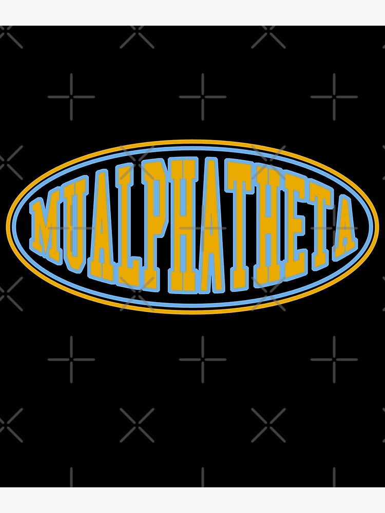 Lámina fotográfica «Mu Alpha Theta Math Honor Society Oval Logo Teorema ...