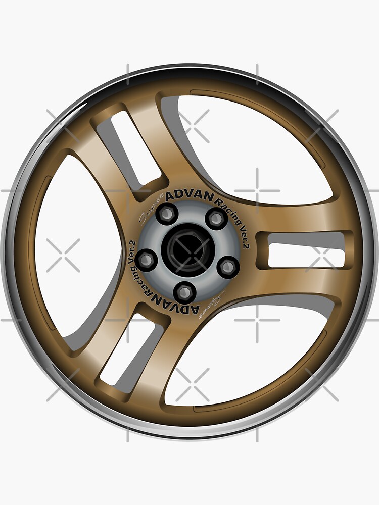 "JDM Rim" Sticker for Sale by icemanmsc | Redbubble