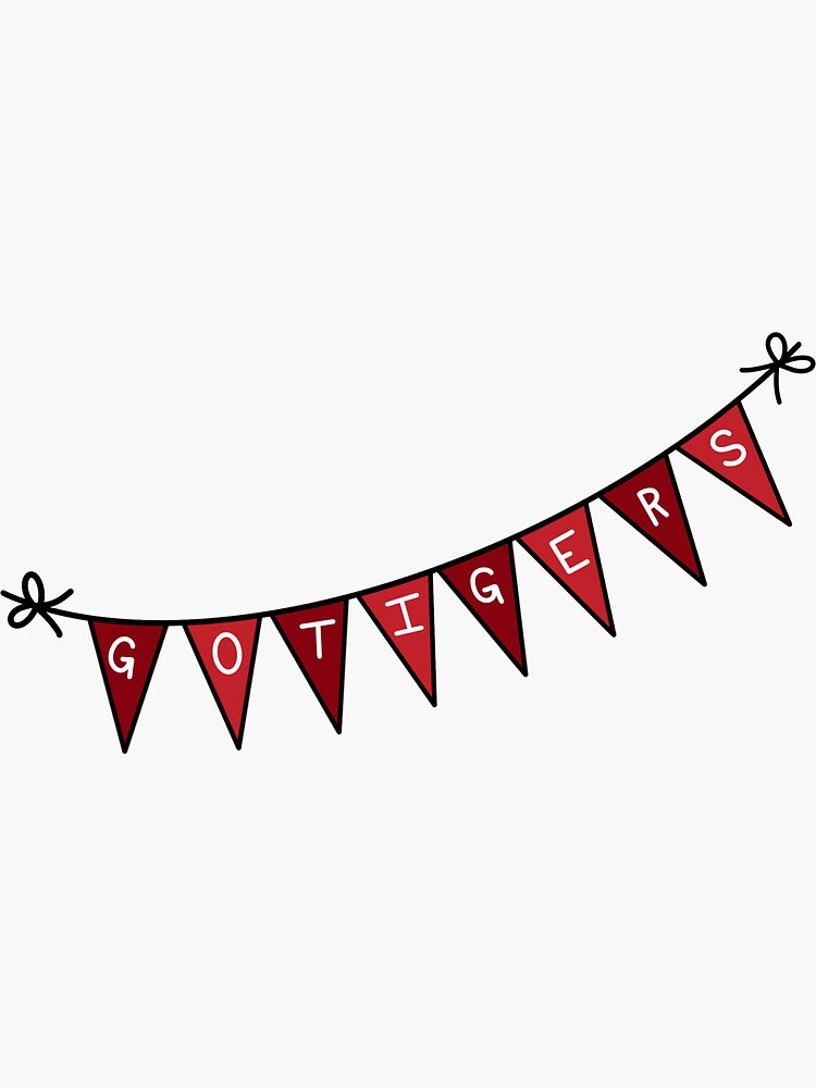 "Go Tigers Banner" Sticker for Sale by mnorton45 | Redbubble