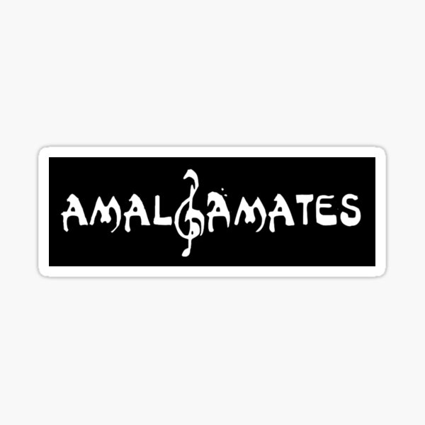 "Amalgamates Logo Laptop Sticker - Black" Sticker for Sale by Tufts ...