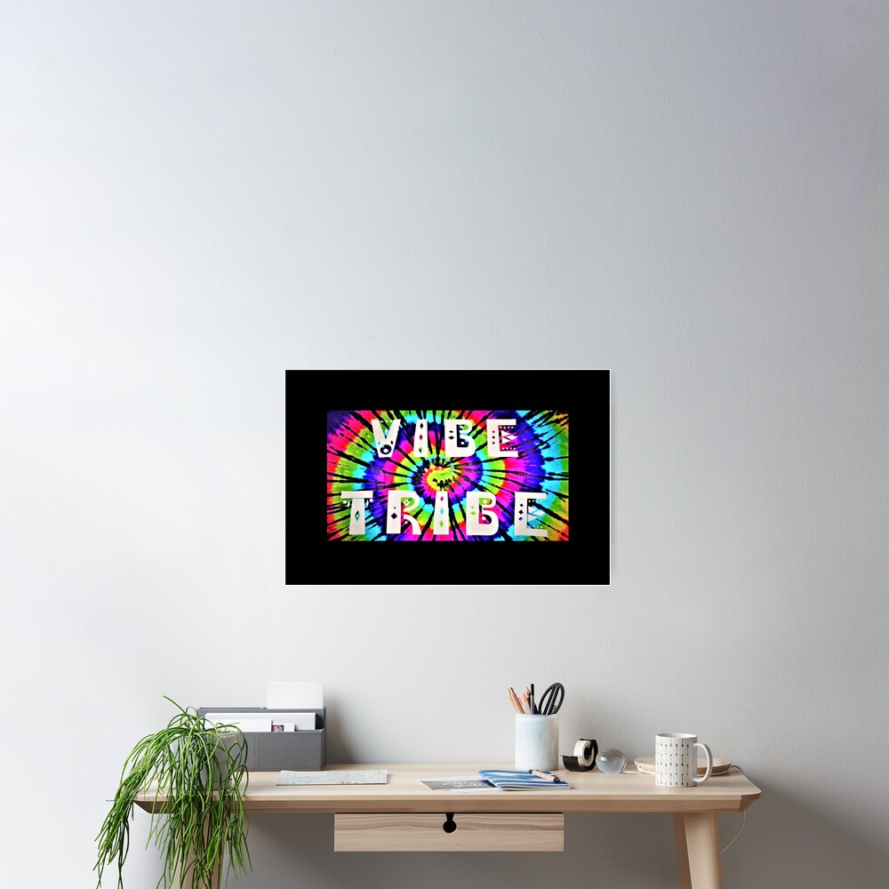 "Vibe Tribe official logo " Poster for Sale by GhostAngelChao | Redbubble