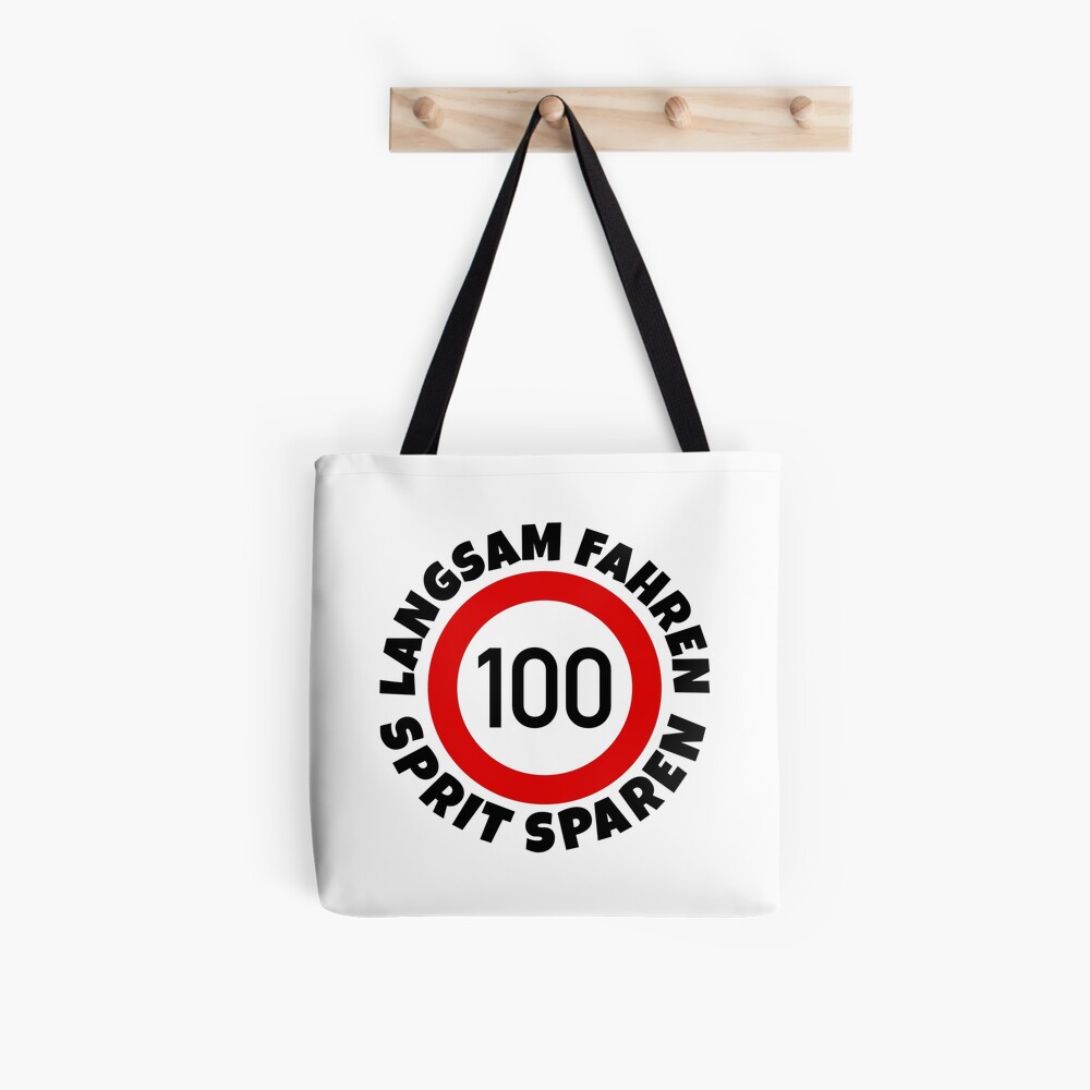 "Drive slowly - save fuel Tempo 100" Sticker by theshirtshops | Redbubble