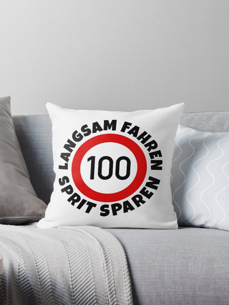 "Drive slowly - save fuel Tempo 100" Sticker by theshirtshops | Redbubble