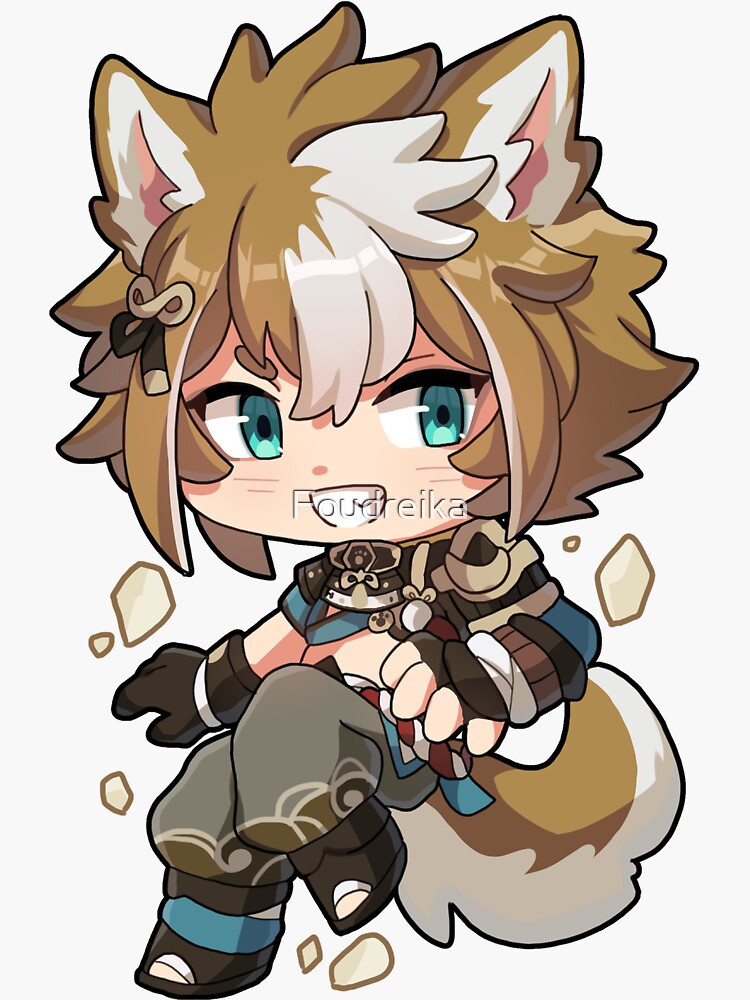 "Gorou" Sticker by Foudreika | Redbubble