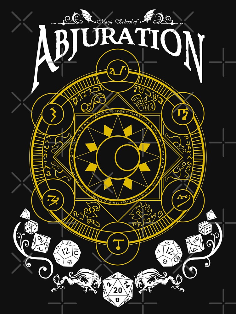 "Abjuration - RPG Magic School Series : White" T-shirt by Milmino ...