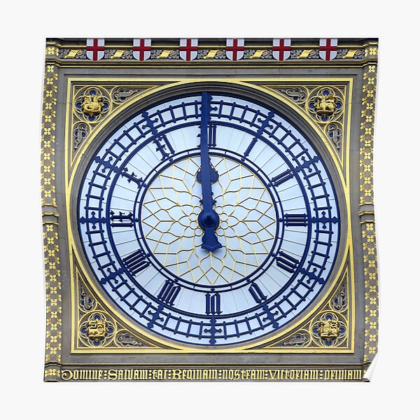 "Ben Ben clock face" Poster for Sale by PjrFoto | Redbubble