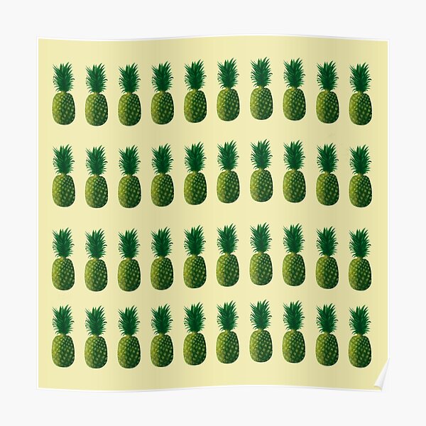 "The big pineapple family" Poster by thatJasgirl | Redbubble