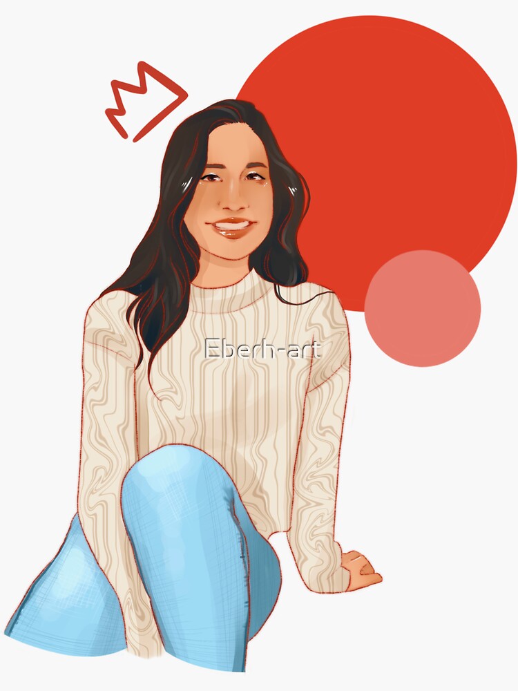 "Tia" Sticker for Sale by Eberh-art | Redbubble