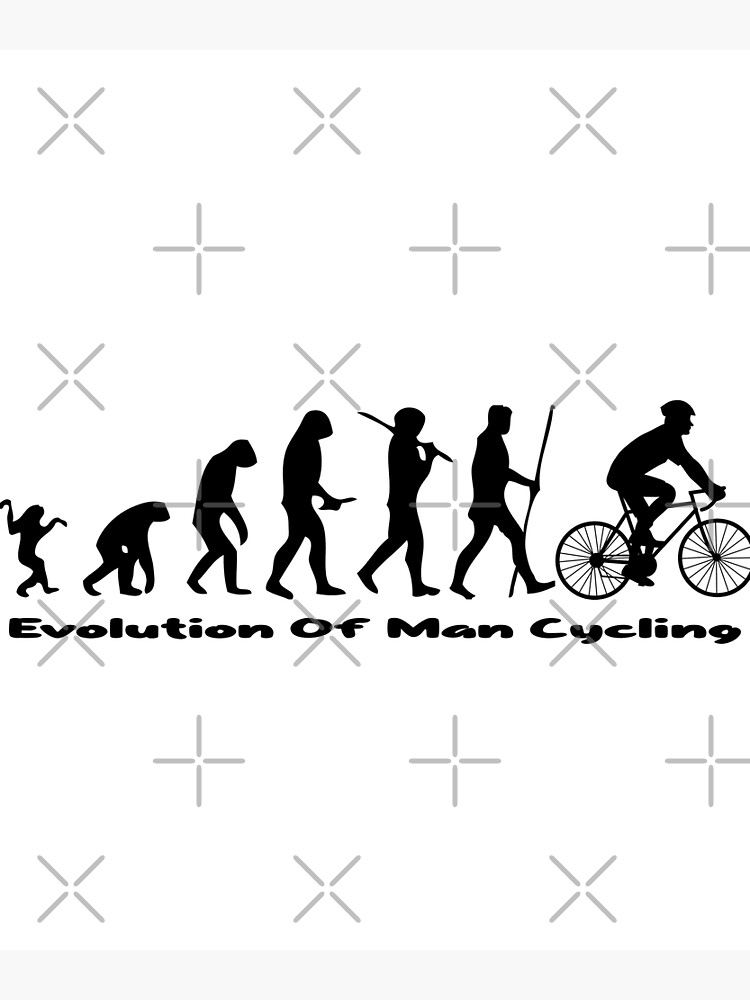 "Evolution Of Man Cycling" Poster for Sale by axoniej | Redbubble