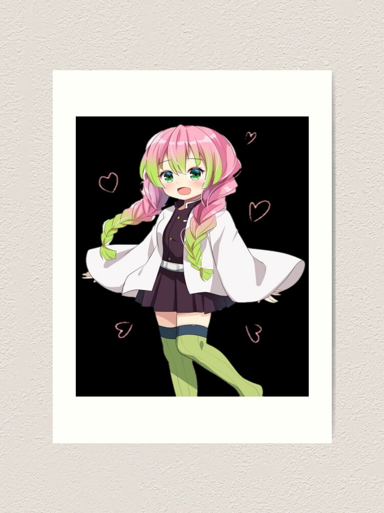 "Mitsuri Demon Slayer" Art Print by seyd-art | Redbubble