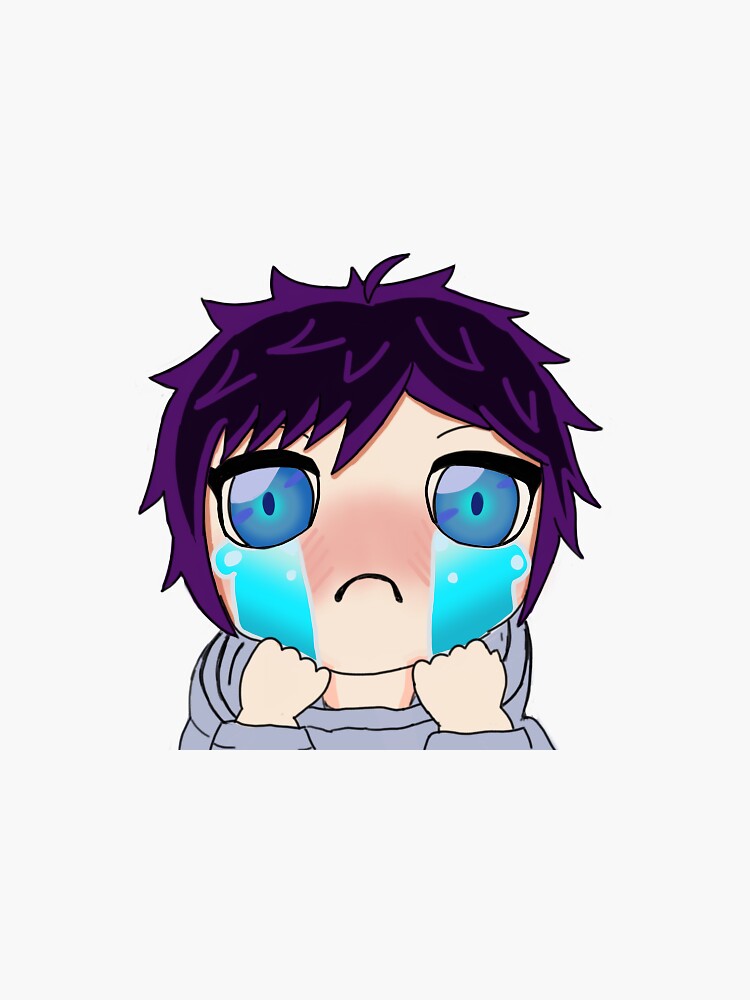 "Ariizuu Cry Anime Vtuber" Sticker by Ariizuu | Redbubble