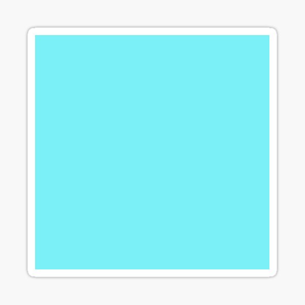 "Bright Light Electric Blue Minimalistic Color" Sticker for Sale by ...