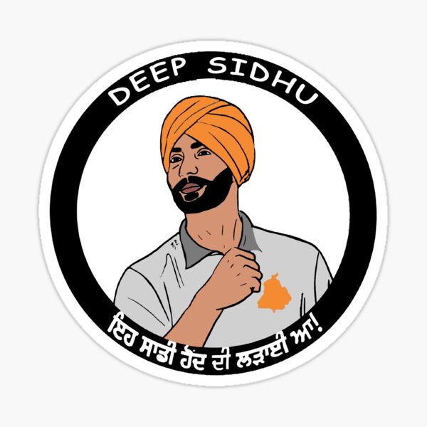 "DEEP SIDHU khalsa" Sticker for Sale by kosstaa | Redbubble