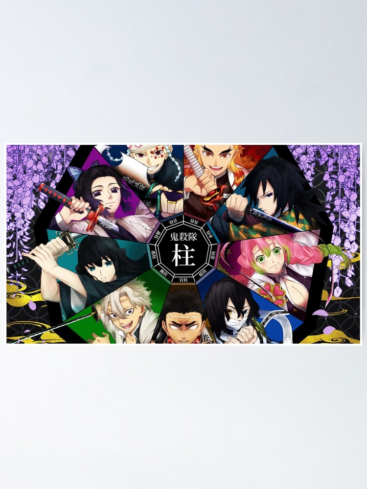 "Demon slayer Hashira" Poster by AnikroZzz | Redbubble