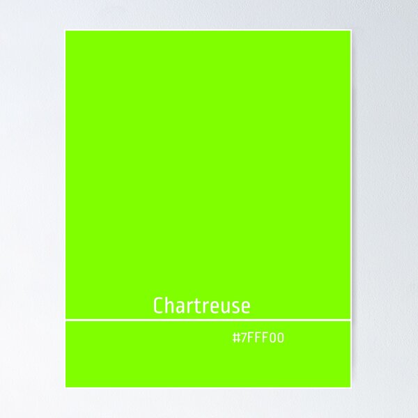 "Chartreuse, hex color code; 13 Pro Max iPhone Cases" Poster for Sale ...