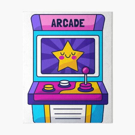 "Kawaii Retro Arcade - Kawaii Cuteness Gaming Arcade" Art Board Print ...