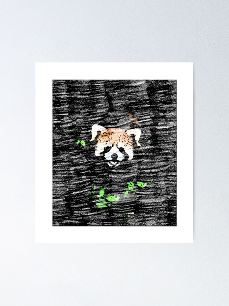 "Save the red panda; Endangered red panda" Poster for Sale by ...