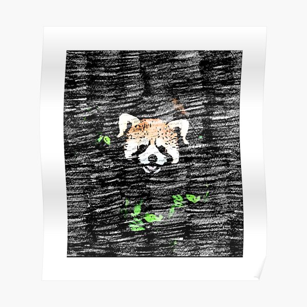 "Save the red panda; Endangered red panda" Poster for Sale by ...