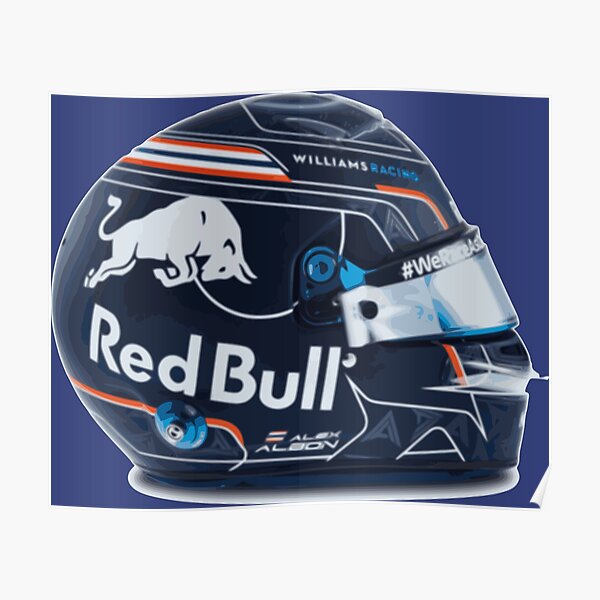 "Alex Albon 2022 F1 Helmet" Poster for Sale by Beetle-Indust | Redbubble