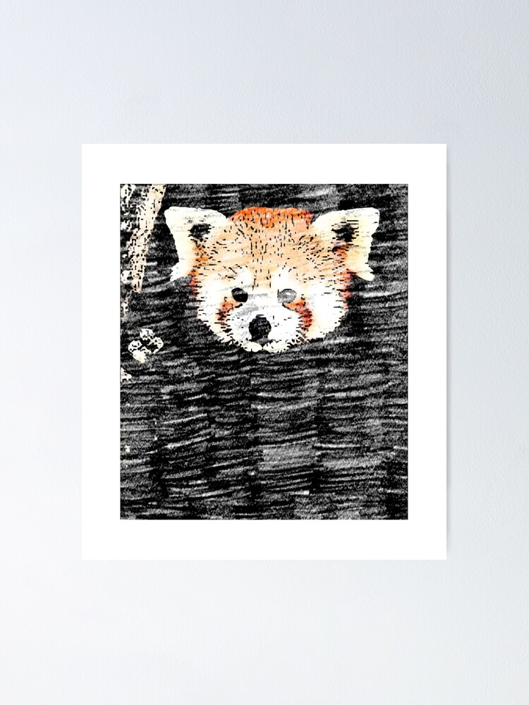 "Save the red panda; Endangered red panda" Poster by parayonline ...