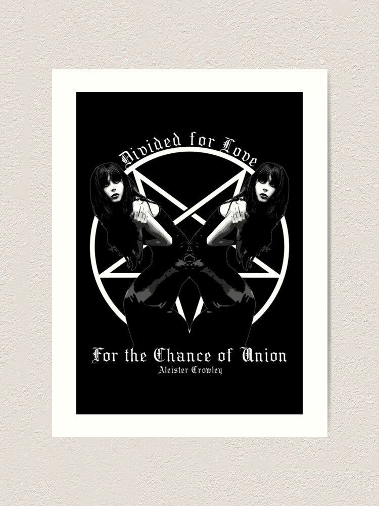 "Divided for Love, Goth Girl Design, Occult Symbols, Pentagram ...