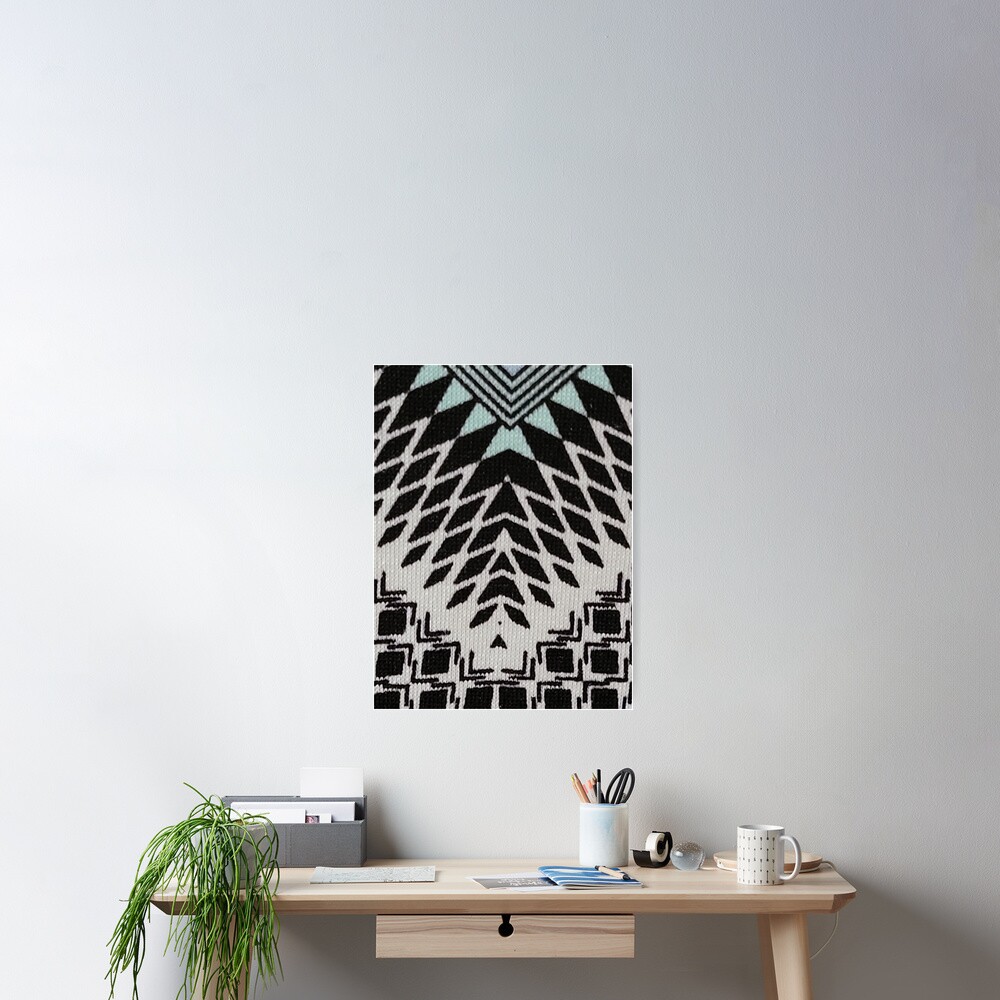 "Black and White Chevron 2022" Poster for Sale by Bleedingace | Redbubble