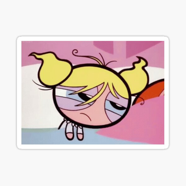 "Bubbles tired aesthetic" Sticker for Sale by Inlovewithtacos | Redbubble