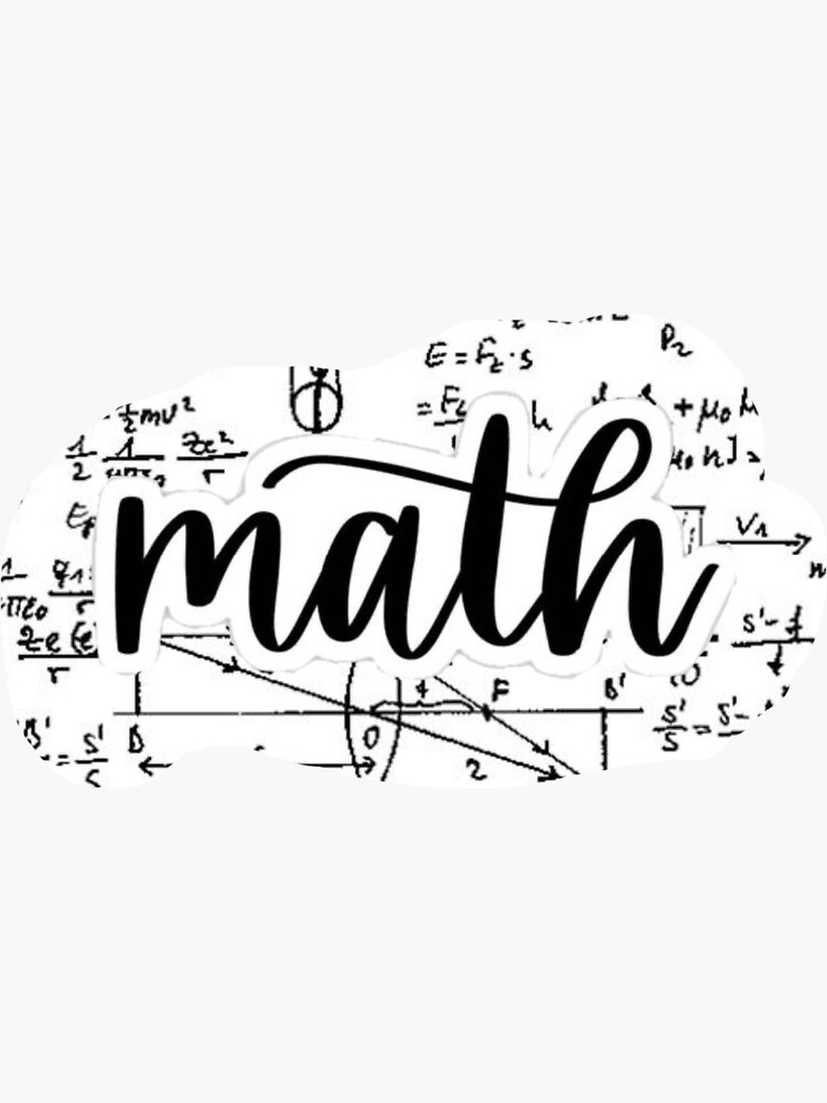 "Math" Sticker by eva-aestheticcc | Redbubble