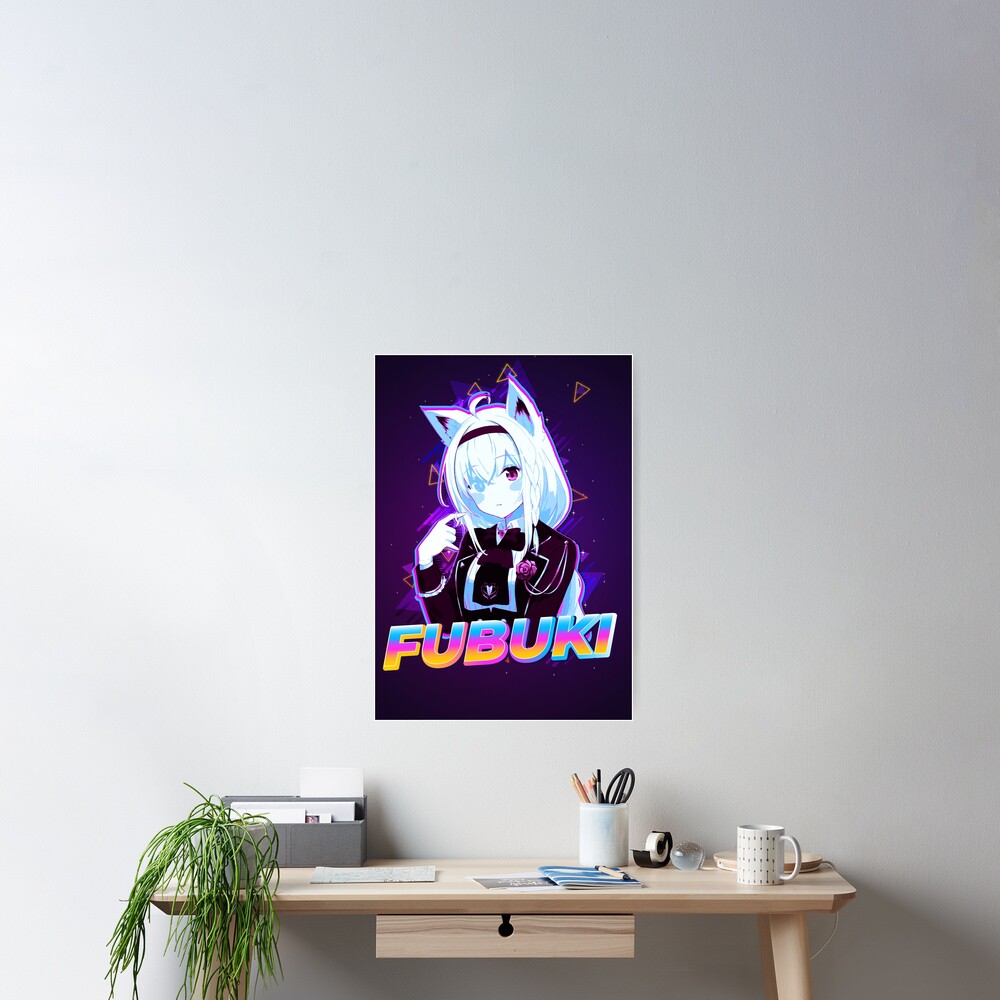 "Fubuki | Hololive Vtuber" Poster by PurpleStudio6 | Redbubble