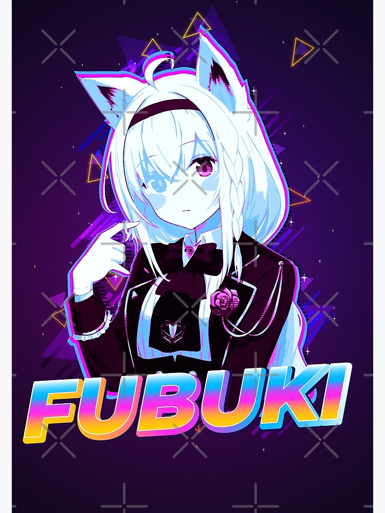 "Fubuki | Hololive Vtuber" Poster by PurpleStudio6 | Redbubble