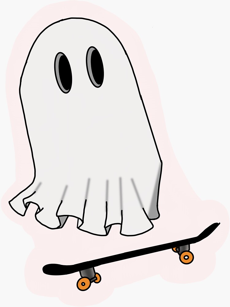 "Rad Ghost" Sticker by Bellannmae | Redbubble