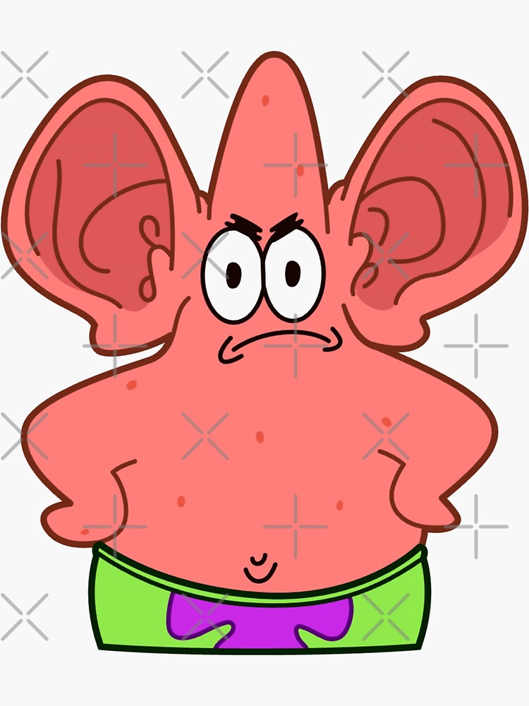 "patrick star funny quotes patrick kids design Gifts " Sticker by ...